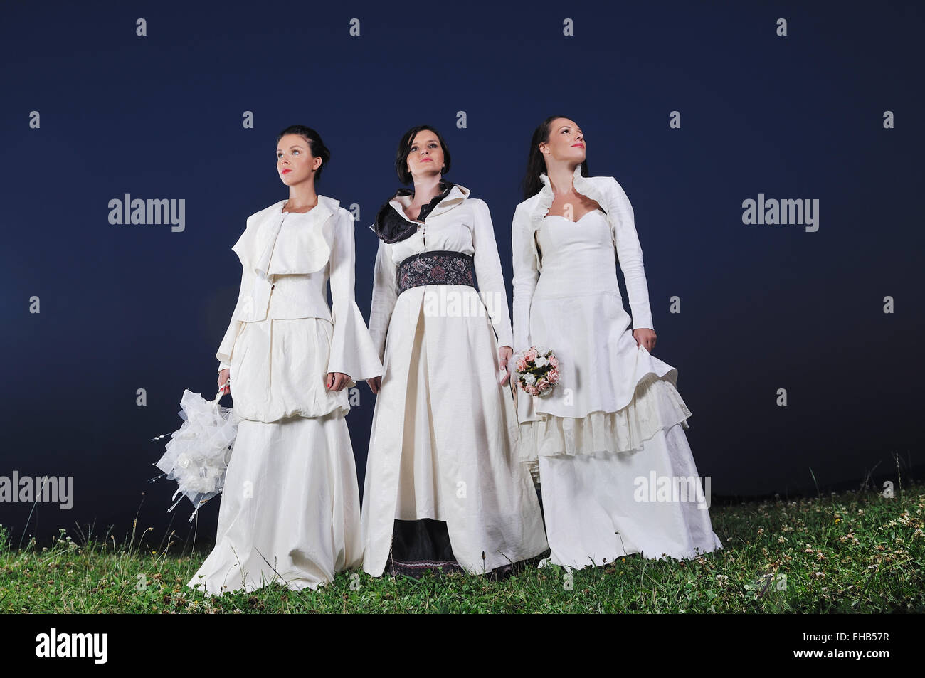 running bride Stock Photo - Alamy