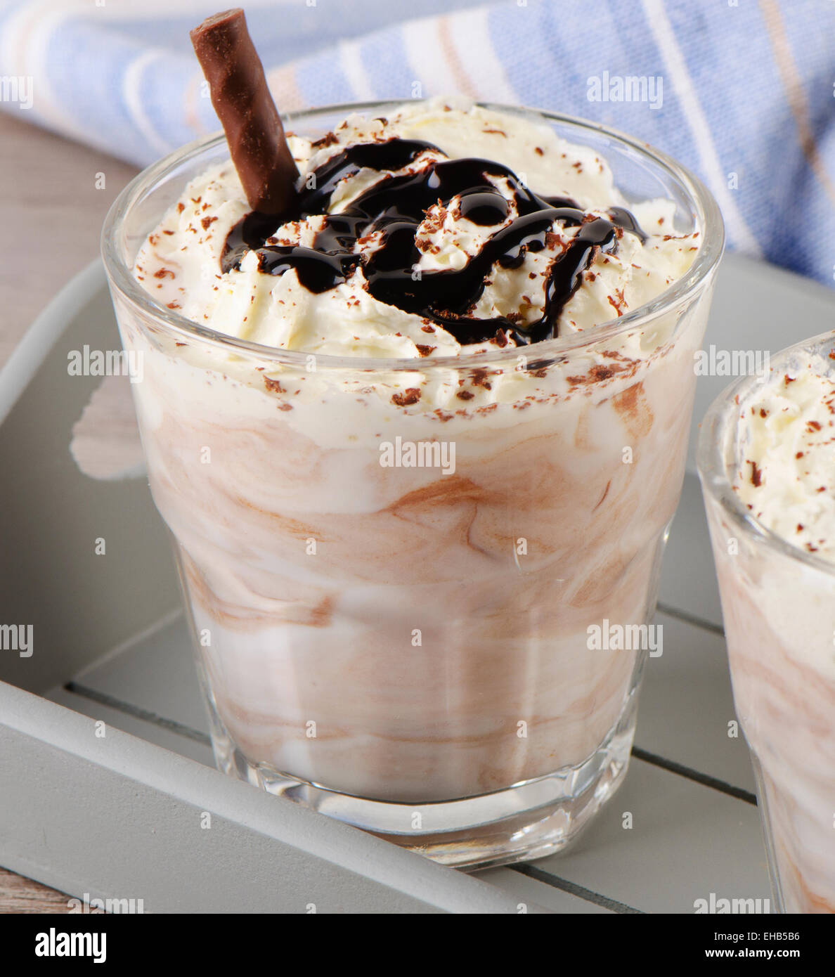 Milkshake with cream hi-res stock photography and images - Alamy