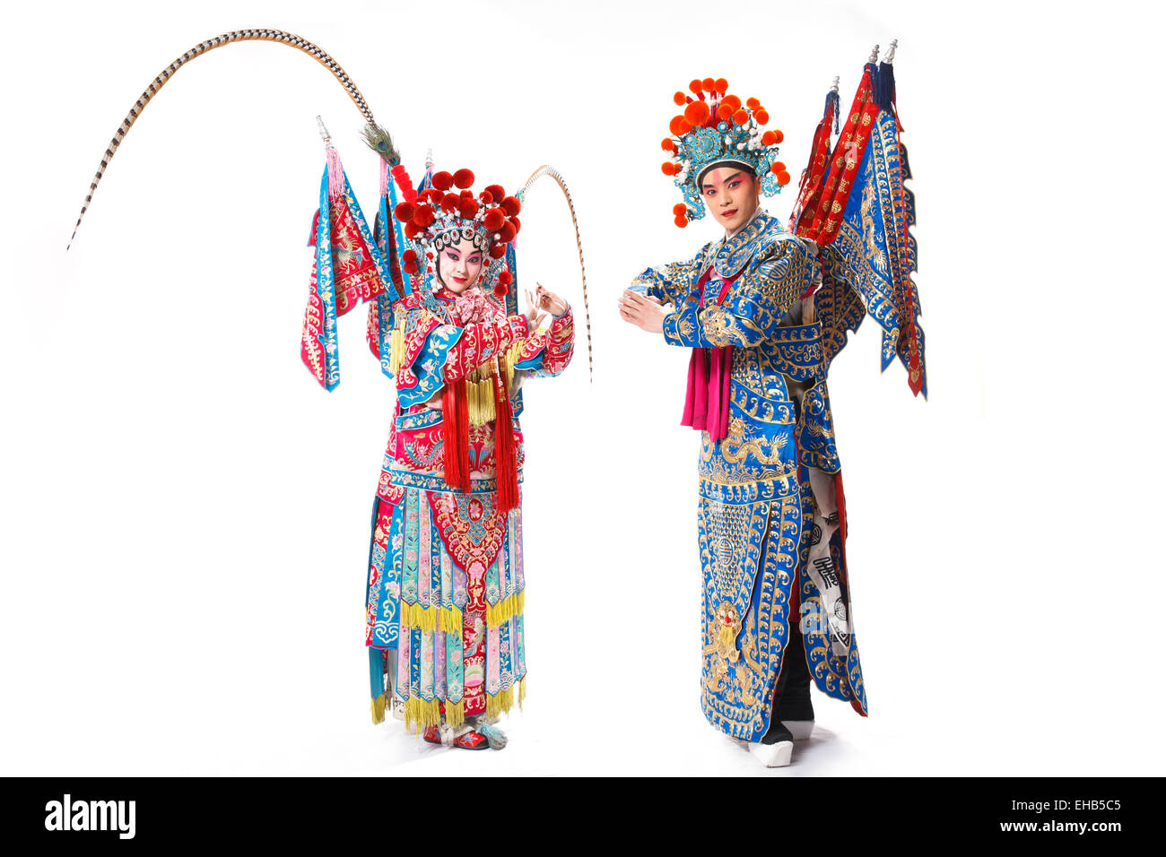 Professional female Peking Opera performers Stock Photo - Alamy