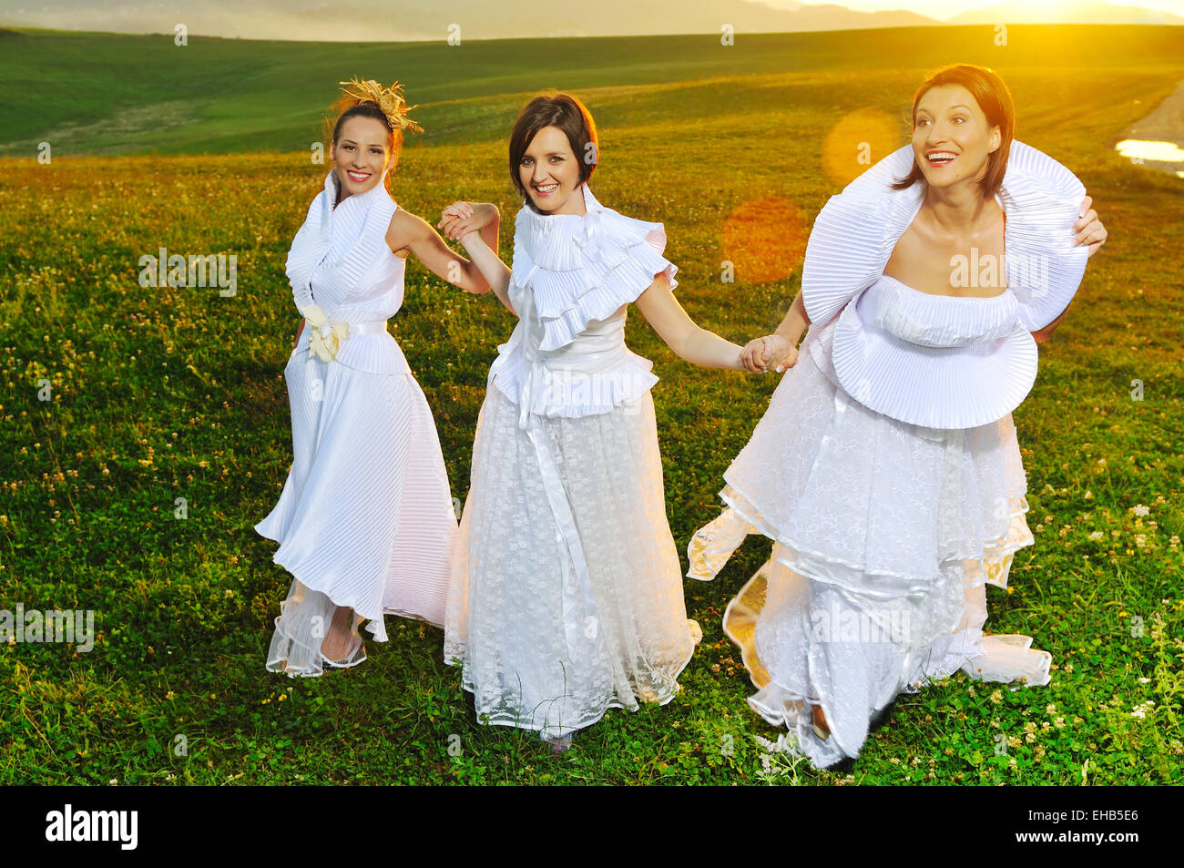 running bride Stock Photo - Alamy