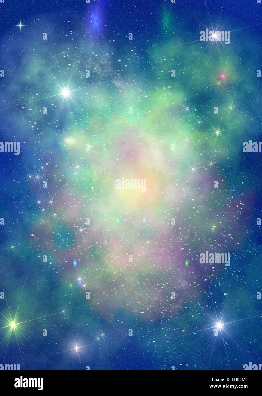 Star field in space and a nebulae Stock Photo - Alamy