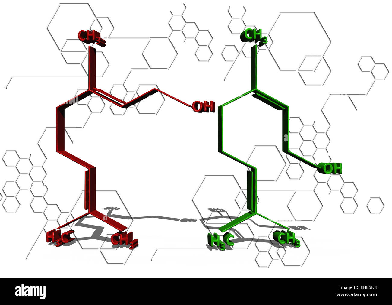 Background with structural chemical formulas Stock Photo - Alamy