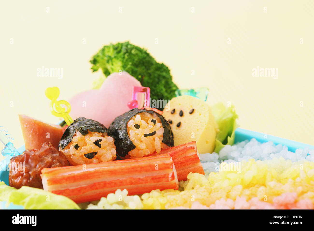 Japanese style character lunch box Stock Photo - Alamy