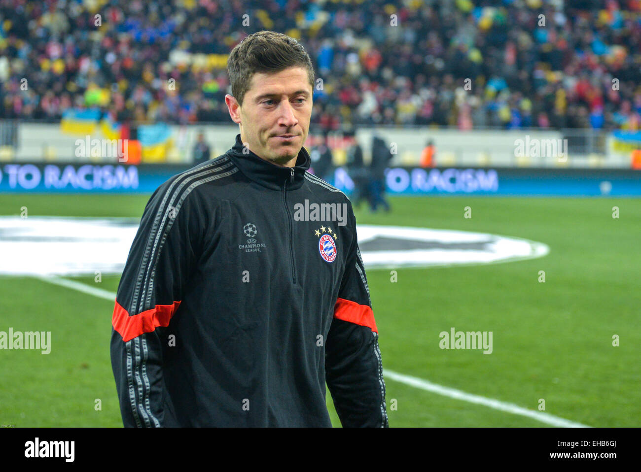 Robert Lewandowski before the match between FC Shakhtar Donetsk vs FC ...