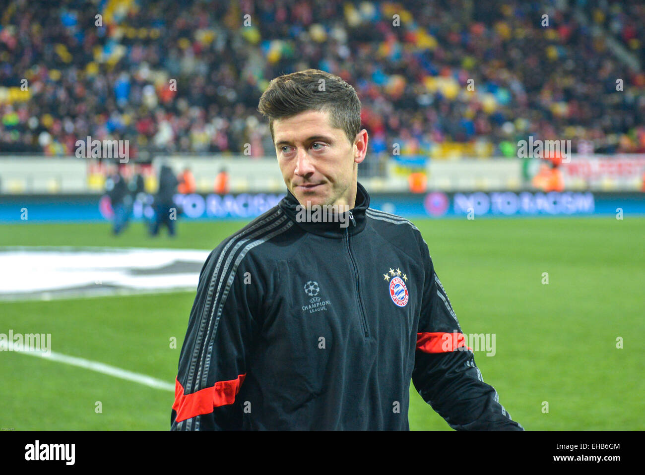 Robert Lewandowski before the match between FC Shakhtar Donetsk vs FC ...