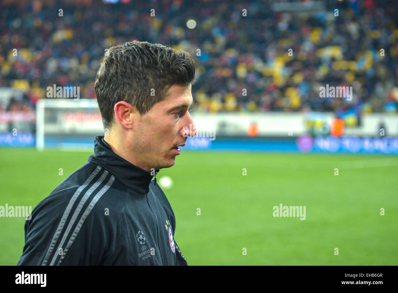 Robert Lewandowski before the match between FC Shakhtar Donetsk vs FC ...