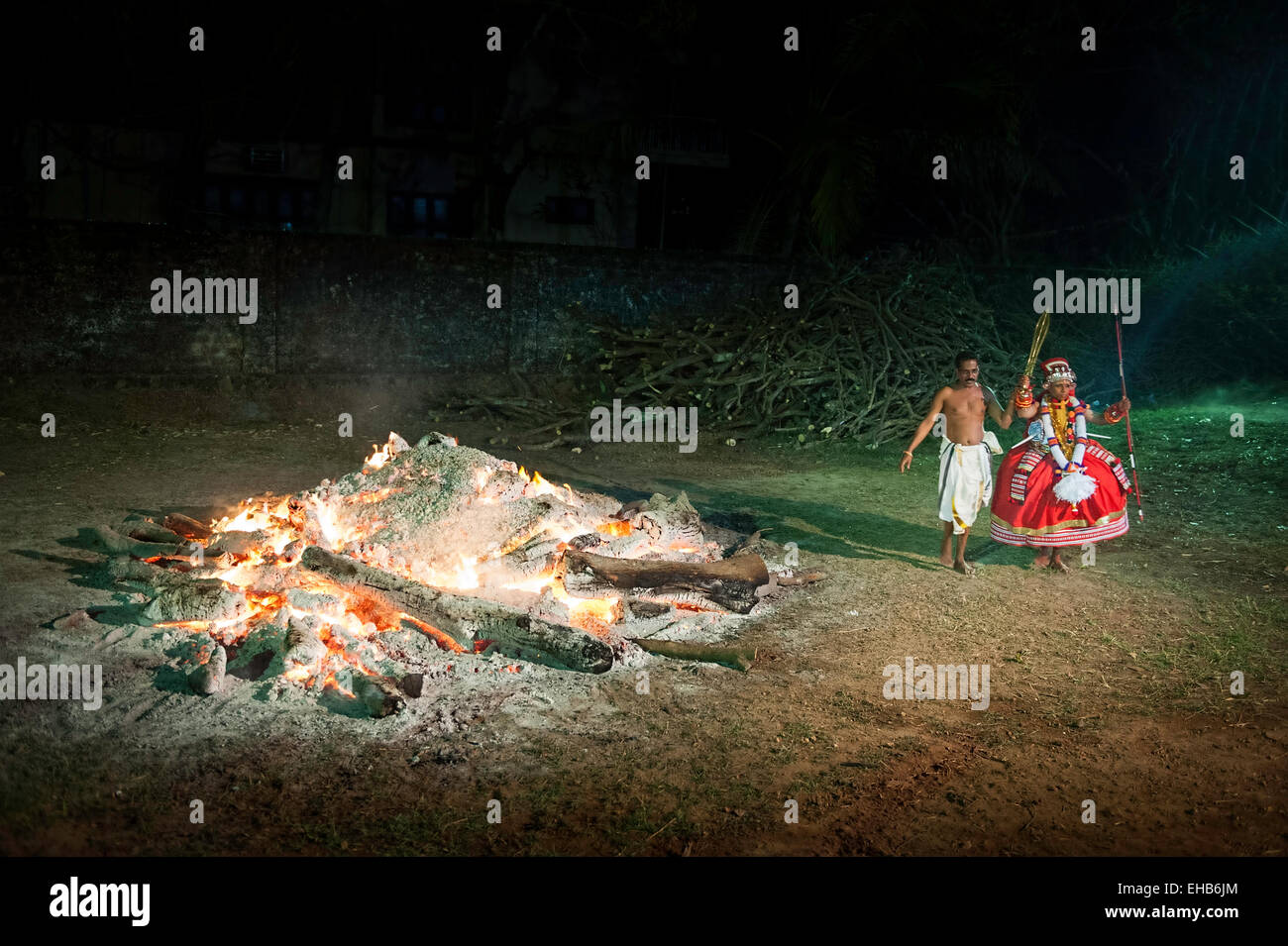 Theyyam Fire Dance High Resolution Stock Photography and Images - Alamy