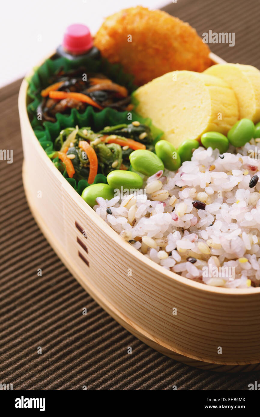 Japanese style lunch box Stock Photo - Alamy
