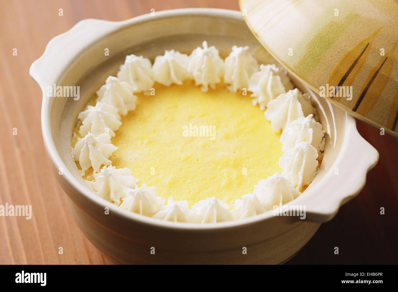 Pudding in a pot Stock Photo - Alamy