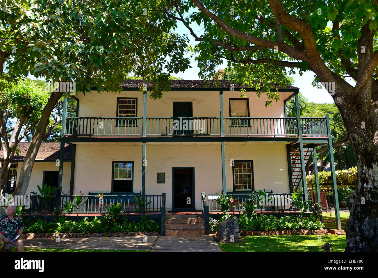 Historic Baldwin Home on Front Street, Lahaina, Maui, Hawaii, USA Stock ...