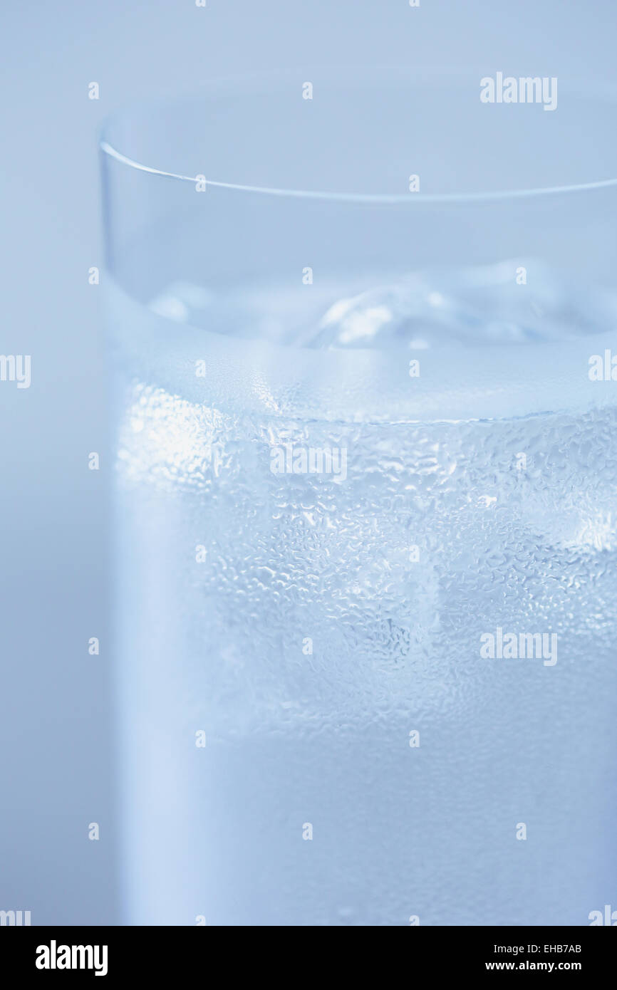 Glass of iced water Stock Photo - Alamy
