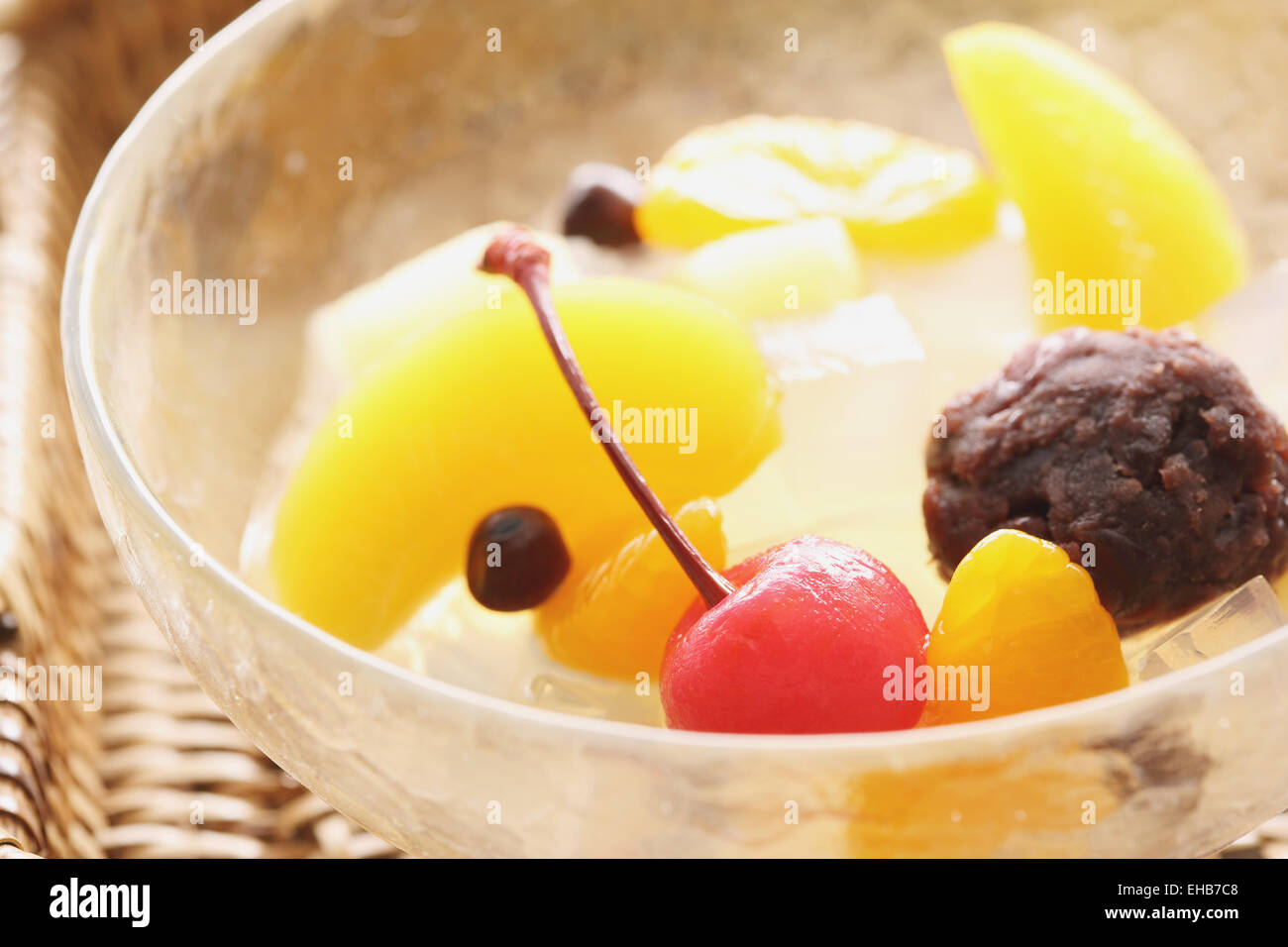 Japanese style Anmitsu Stock Photo - Alamy