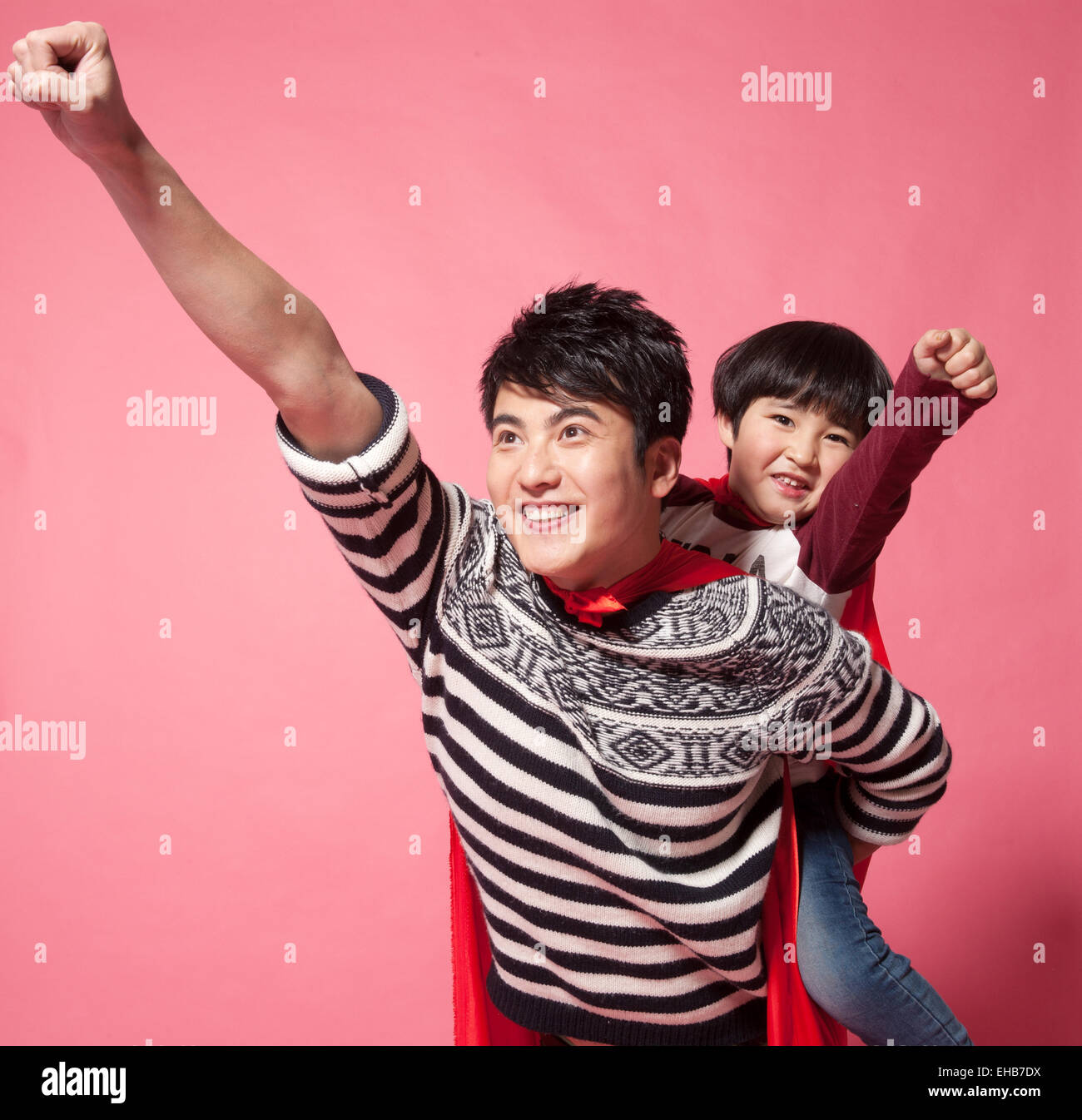 Child imitating parent hi-res stock photography and images - Alamy