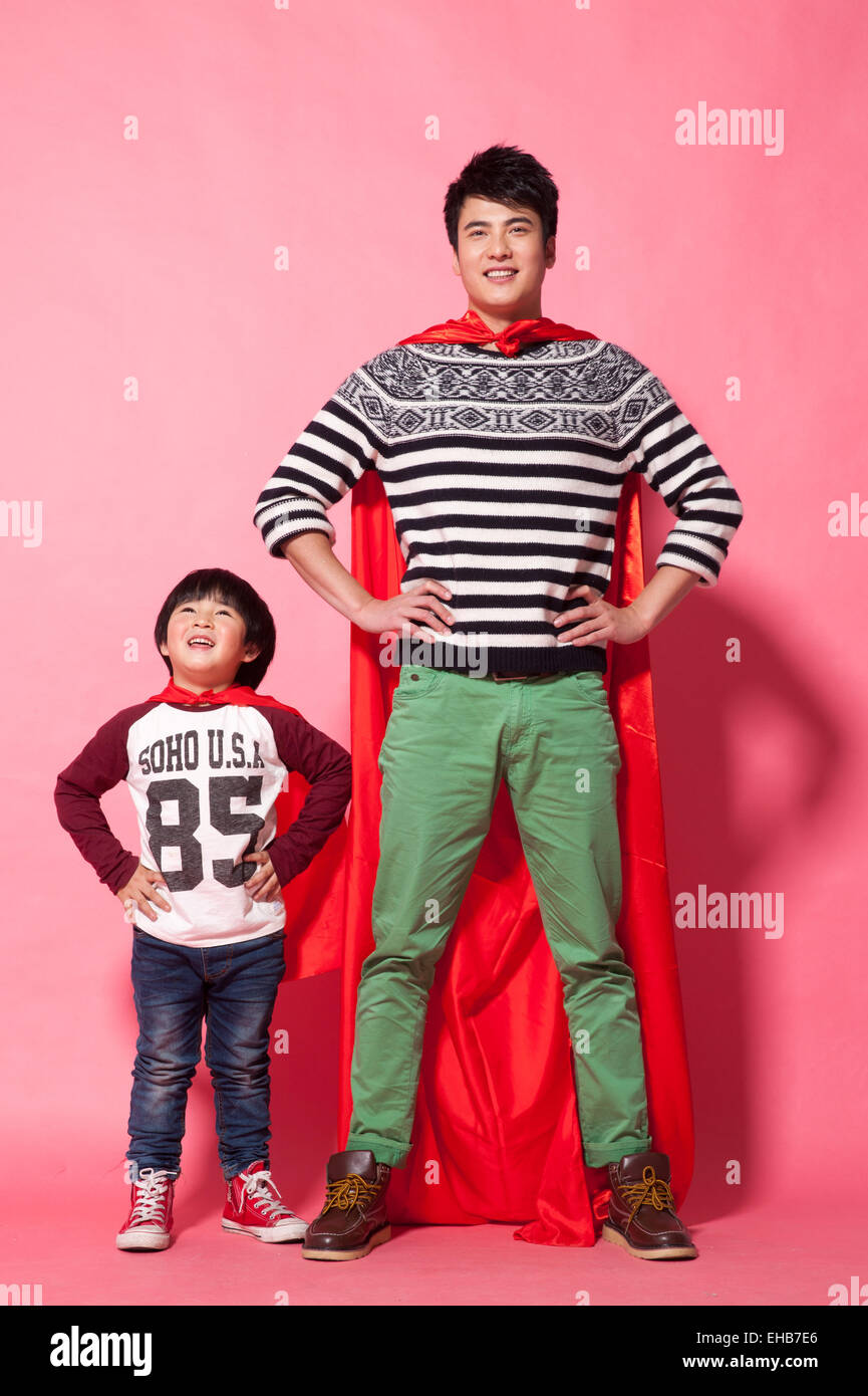 Child imitating parent hi-res stock photography and images - Alamy