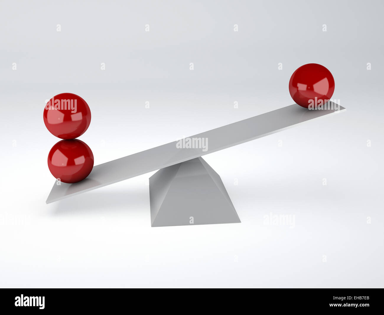 red spheres. Balance concept Stock Photo - Alamy