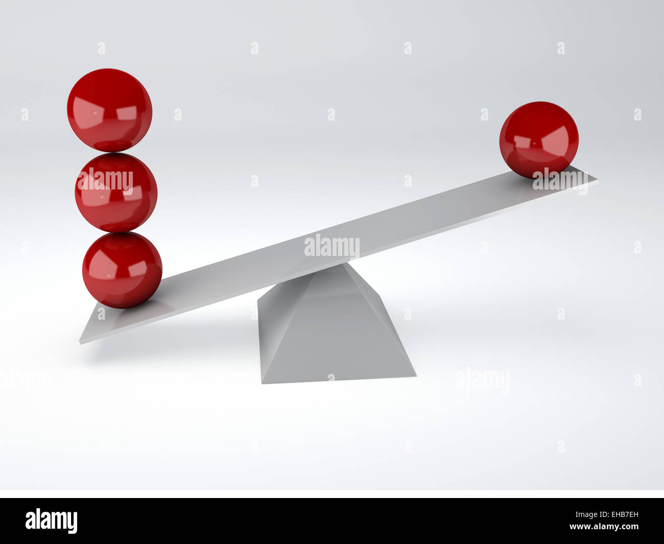 red spheres. Balance concept Stock Photo - Alamy