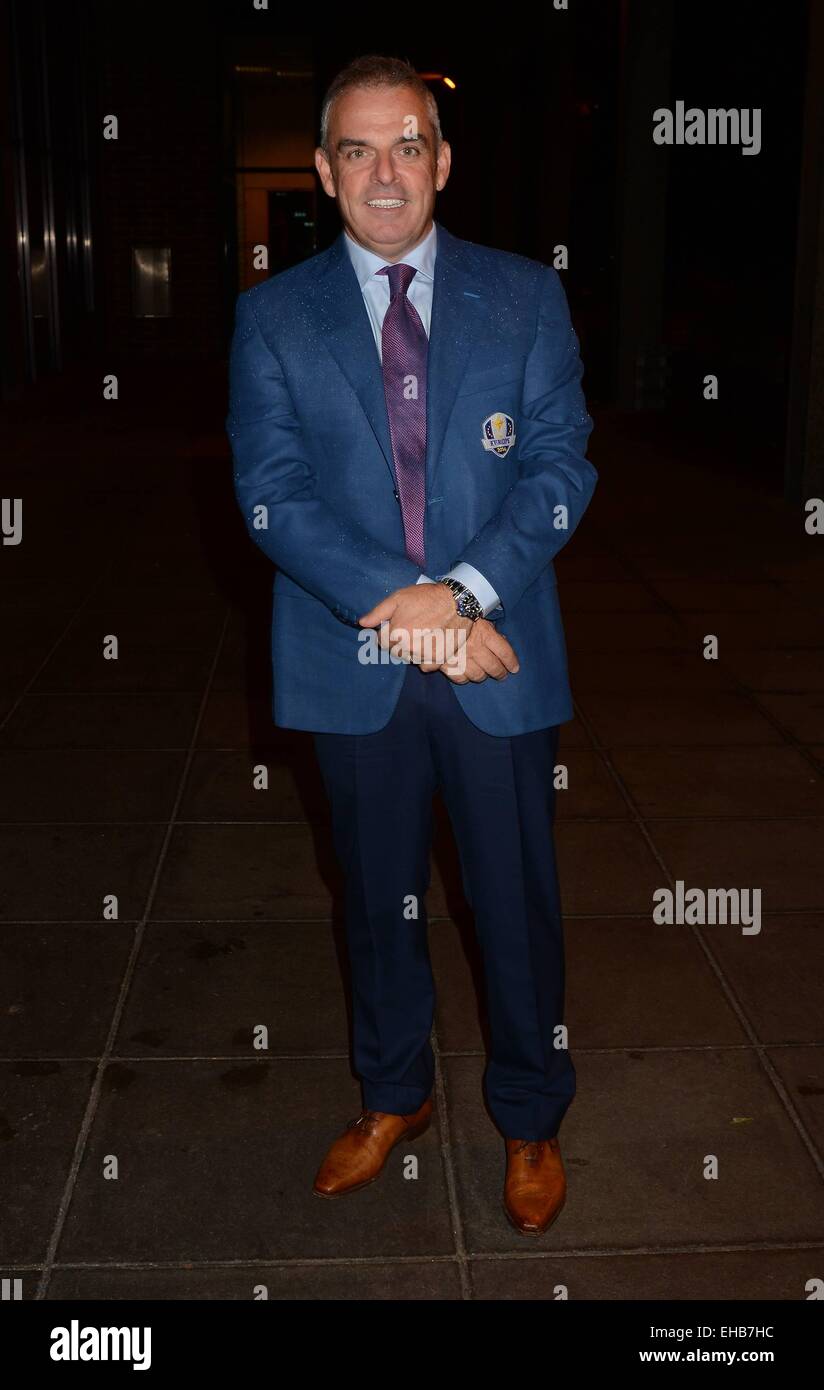 Celebrities at 'The Late Late Show' studios Featuring: Paul McGinley ...
