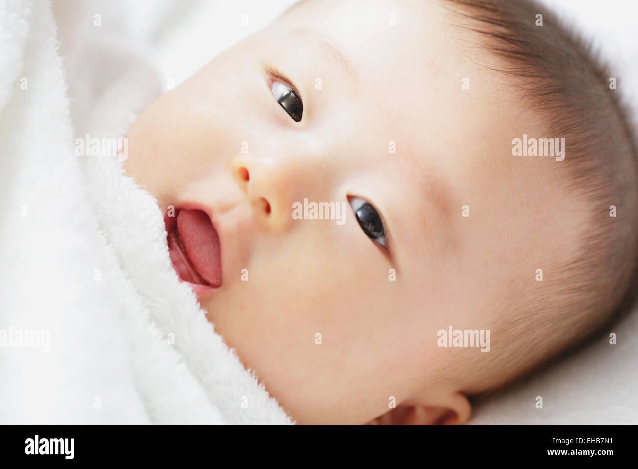 Japanese newborn portrait Stock Photo - Alamy