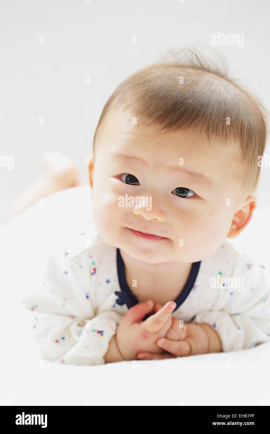Japanese newborn portrait Stock Photo - Alamy