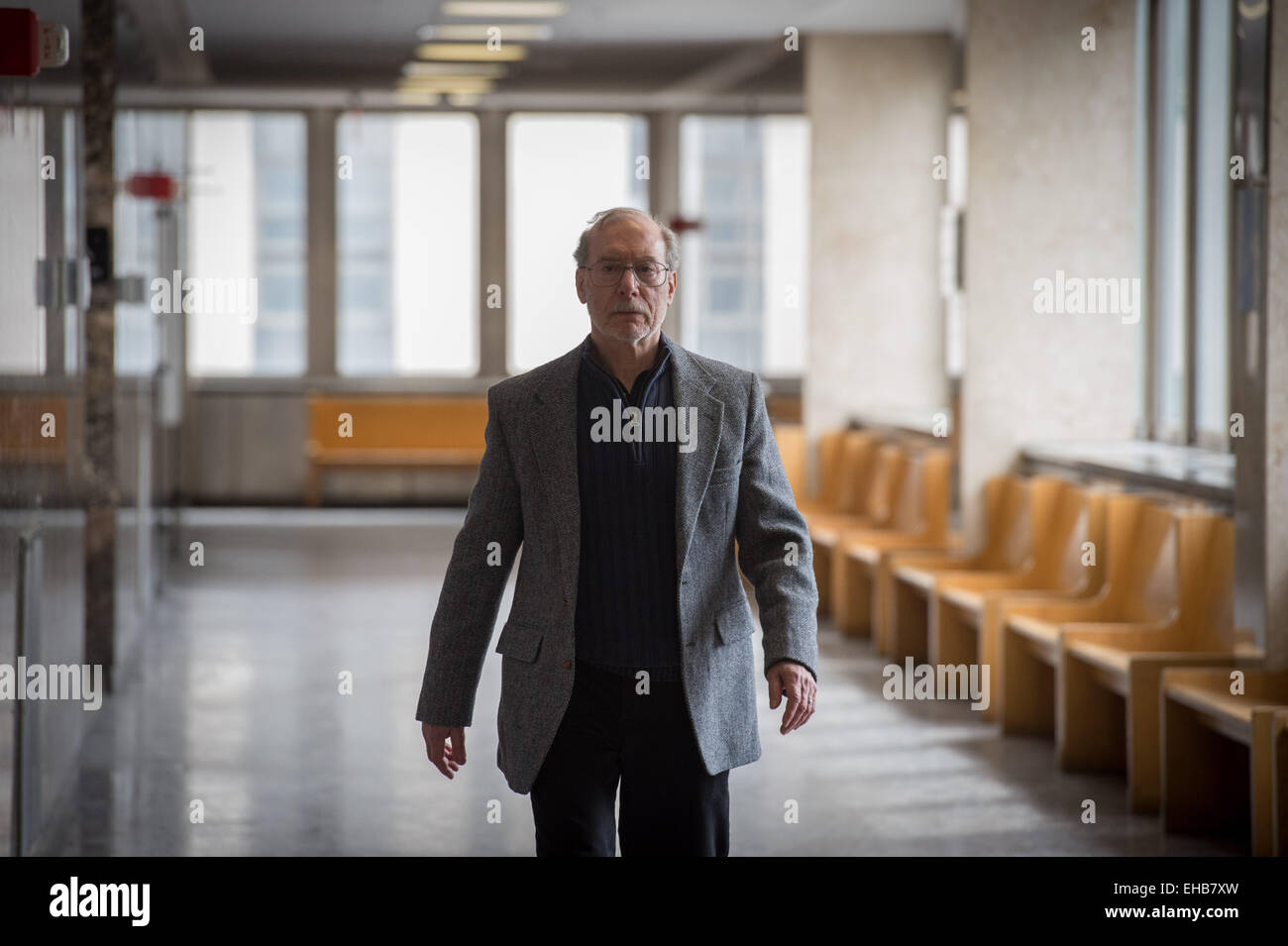 Manhattan, New York, USA. 10th Mar, 2015. Stanley Patz arrives to court ...