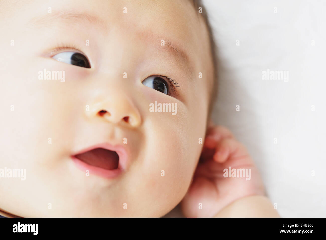 Japanese newborn portrait Stock Photo - Alamy