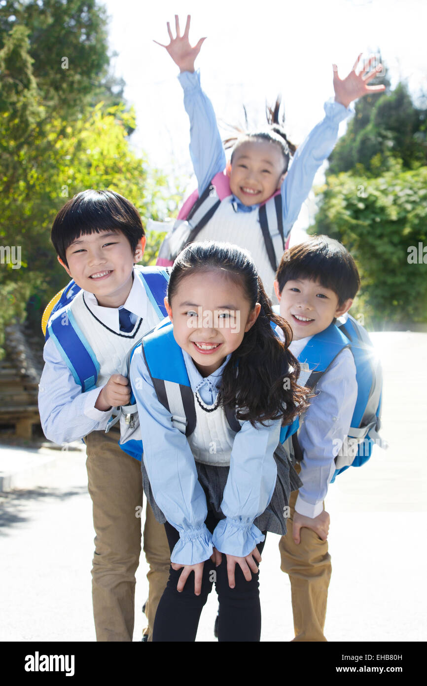 Students in the school play Stock Photo - Alamy
