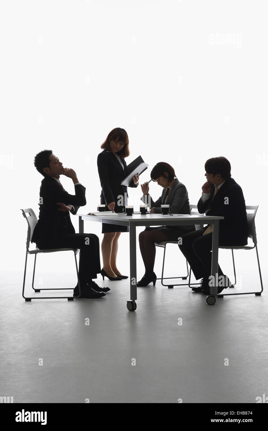 Japanese business people having a meeting Stock Photo - Alamy