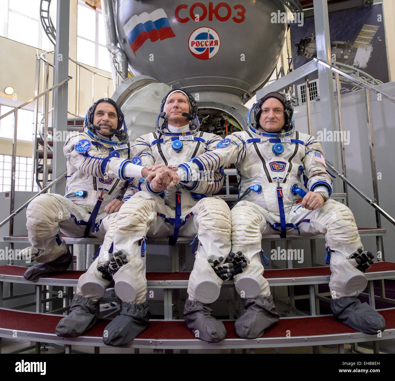 International Space Station Expedition 43 crew members Russian ...