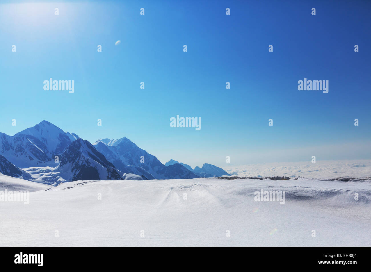 High Caucasus mountains Stock Photo - Alamy
