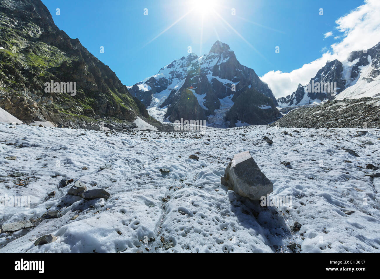Ushba glacier hi-res stock photography and images - Alamy