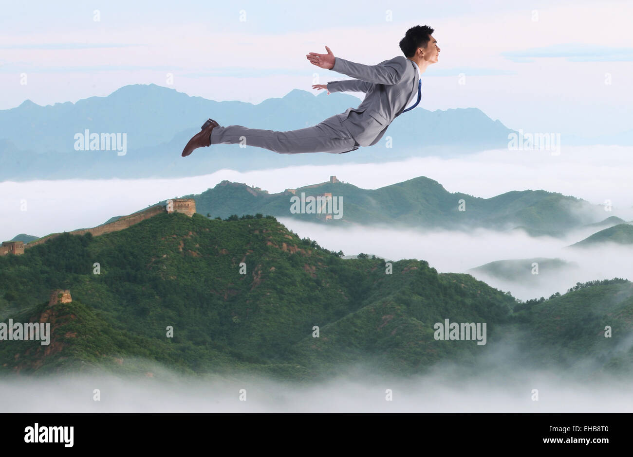 Chinese wall worker hi-res stock photography and images - Alamy