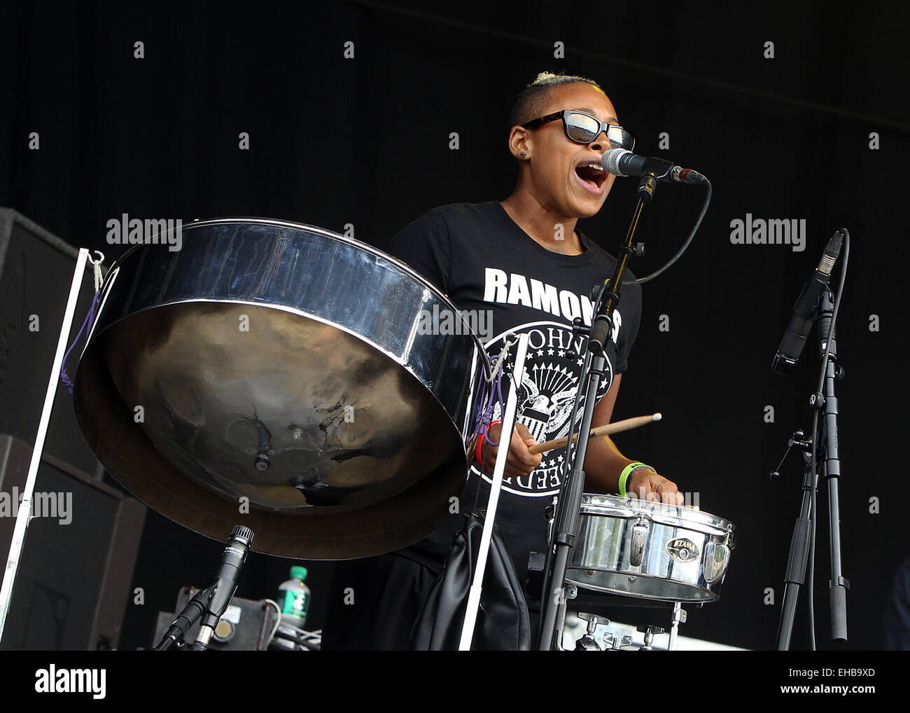New Build opening Day Two of Bestival performing on the main stage at ...