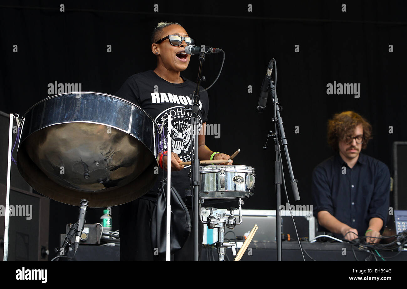 New Build opening Day Two of Bestival performing on the main stage at ...