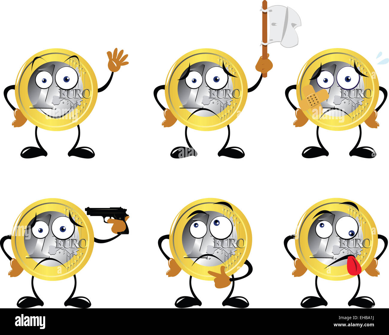 1 euro vector hi-res stock photography and images - Alamy