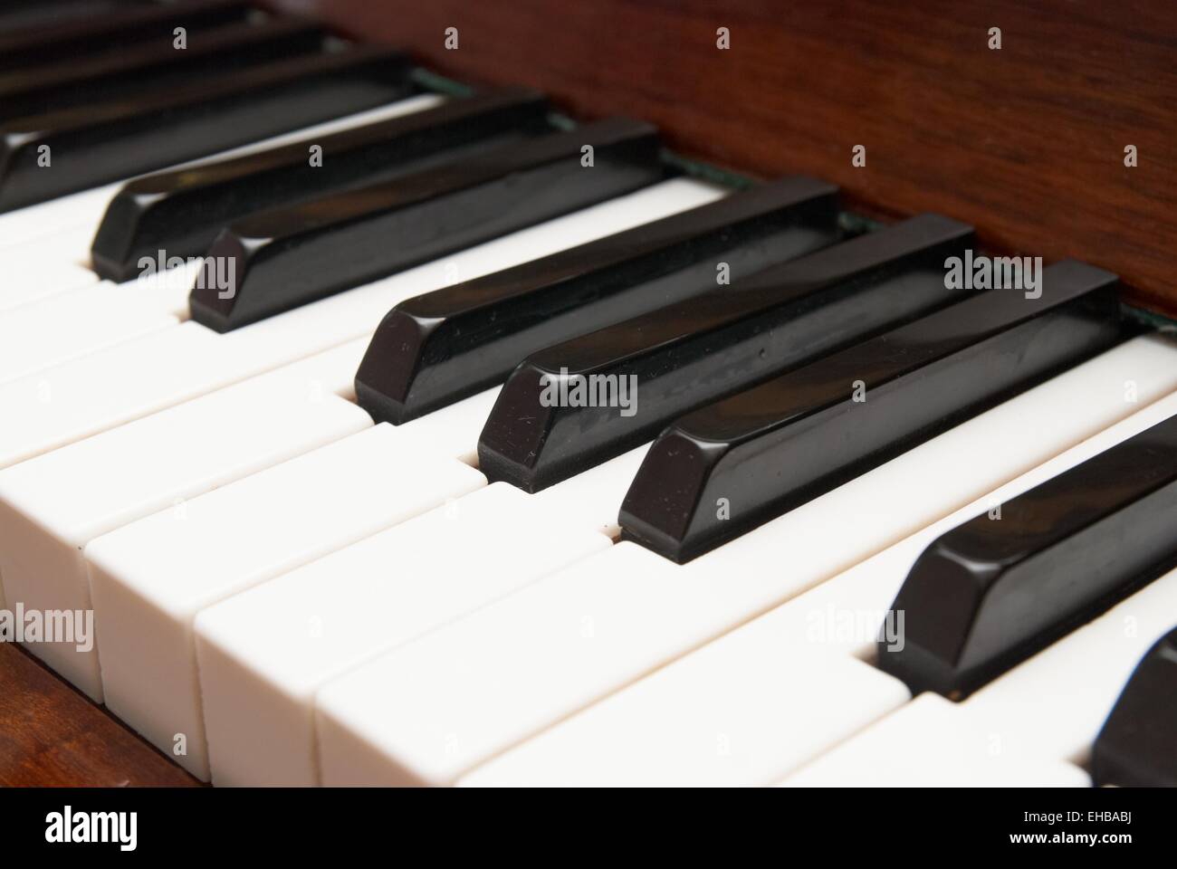 Close up of black and white piano keys Stock Photo - Alamy
