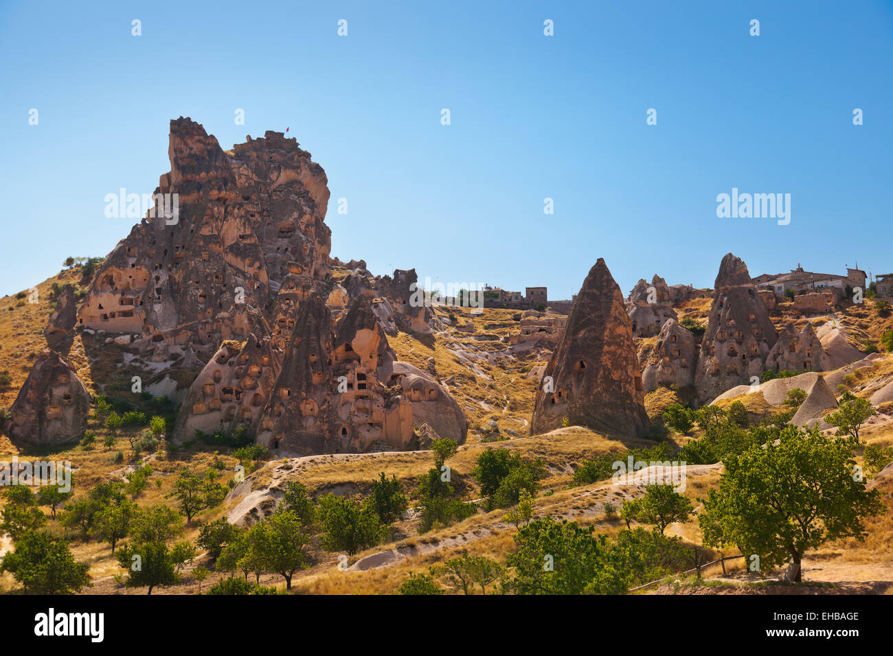 Cave city in Cappadocia Turkey Stock Photo - Alamy