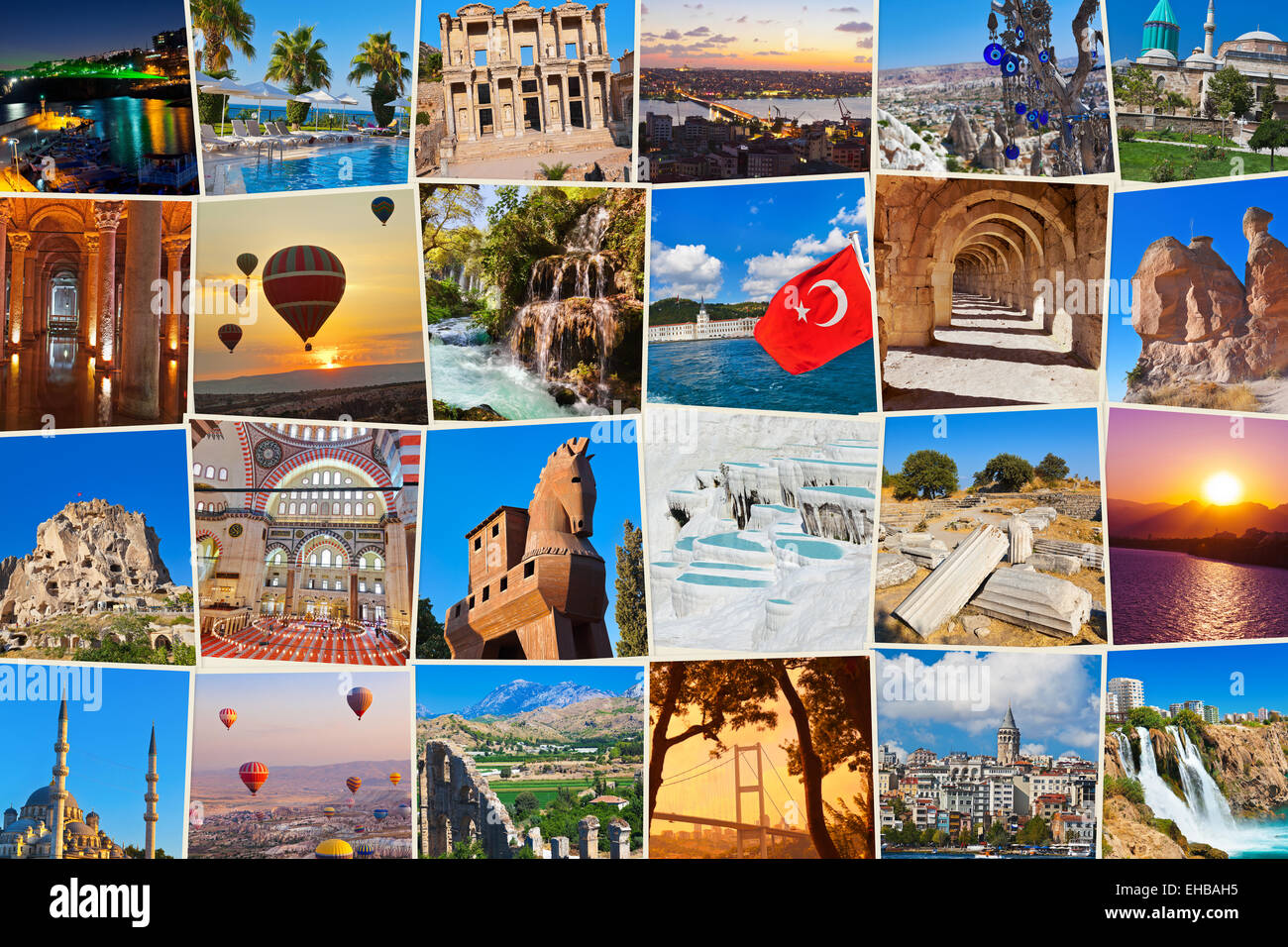 Stack of Turkey travel images Stock Photo - Alamy