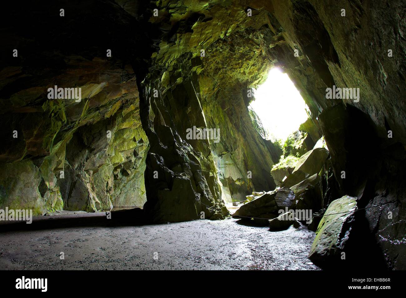 Cathedral Quarry, Little Langdale, Lake District National Park, Cumbria ...