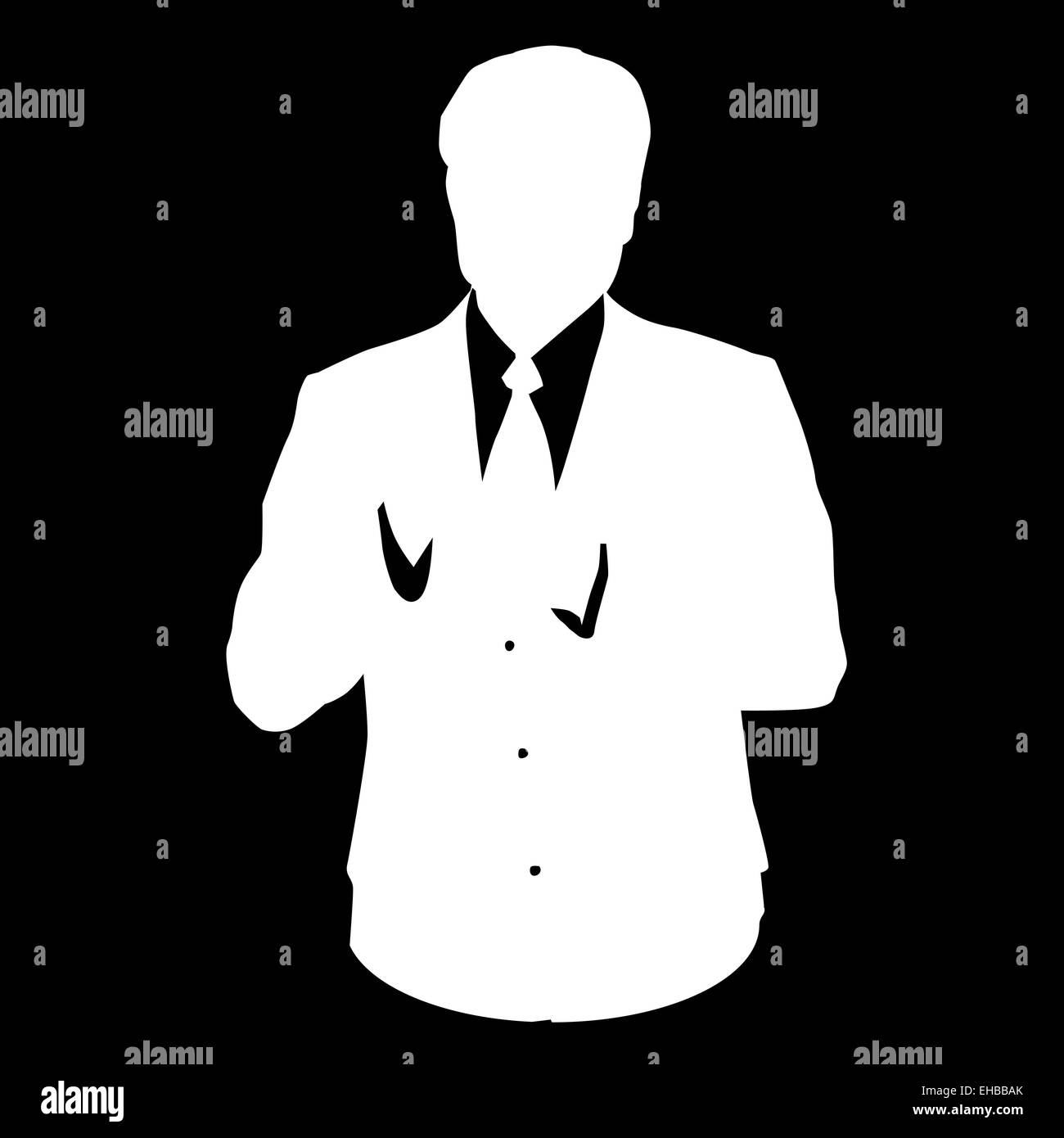 bussines man suit stencil Stock Photo - Alamy