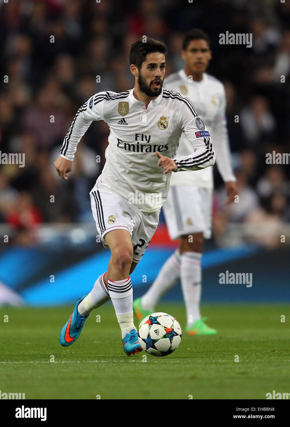 Madrid, Spain. 10th Mar, 2015. Real Madrid's Isco kicks a ball during ...