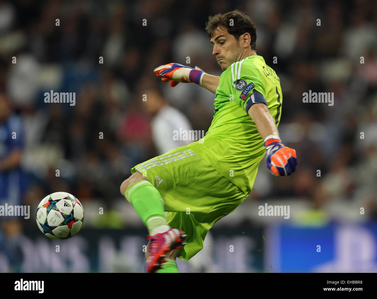 Madrid, Spain. 10th Mar, 2015. Real Madrid's goalkeeper Iker Casillas ...