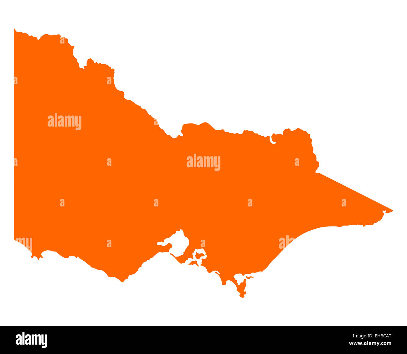 Map of Victoria Stock Photo - Alamy