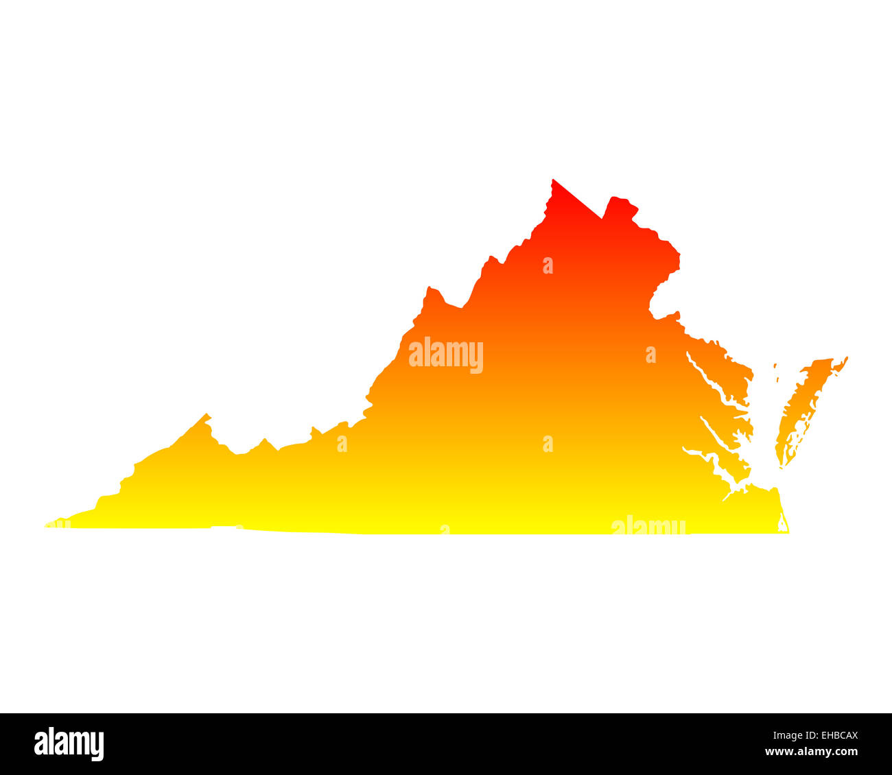 Orange virginia map hi-res stock photography and images - Alamy