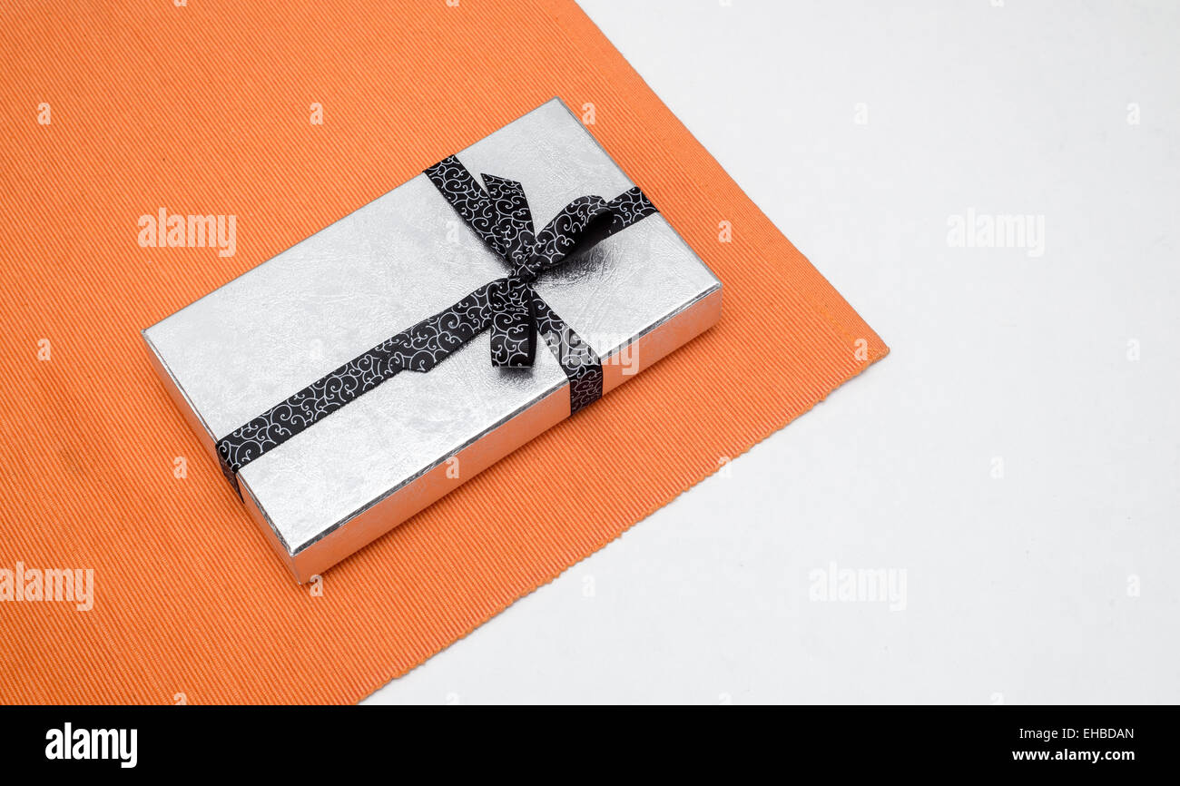 Silver gift hi-res stock photography and images - Alamy