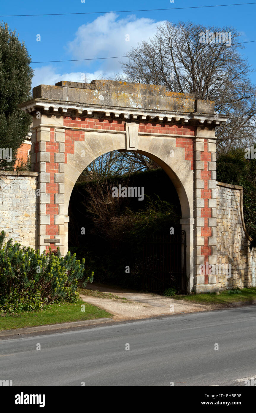 Archway to The Grange, Beckford, Worcestershire, England, UK Stock ...