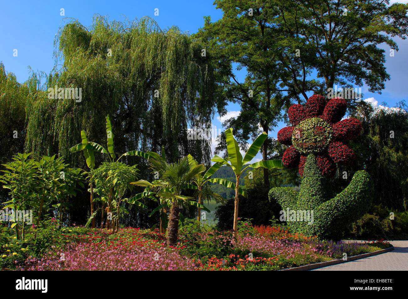 Mainau, Flower Island, Flowers sculpture, Baden-Wuerttemberg, Germany ...