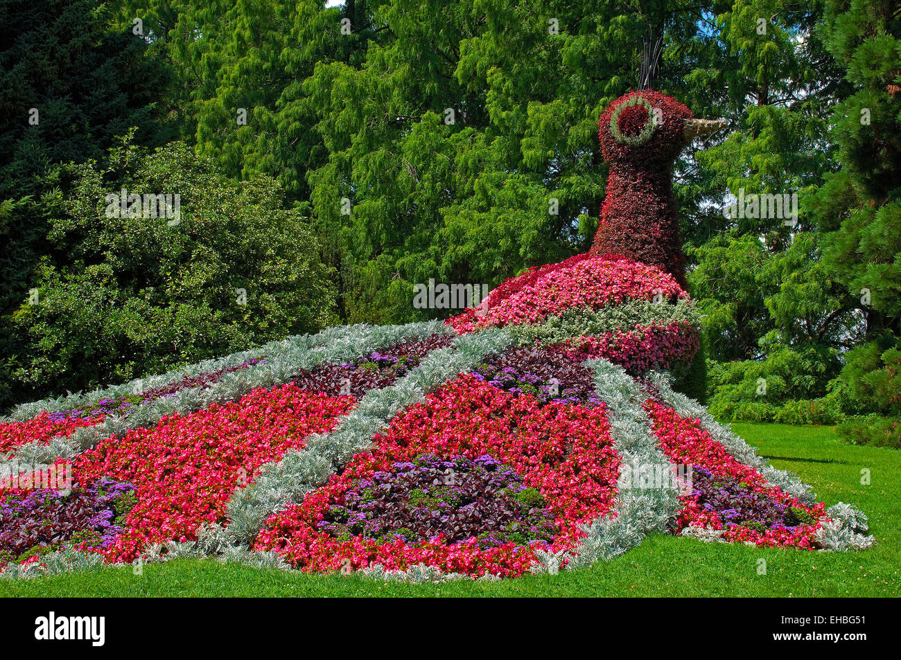Mainau, Flower Island, Flowers sculpture, Baden-Wuerttemberg, Germany ...