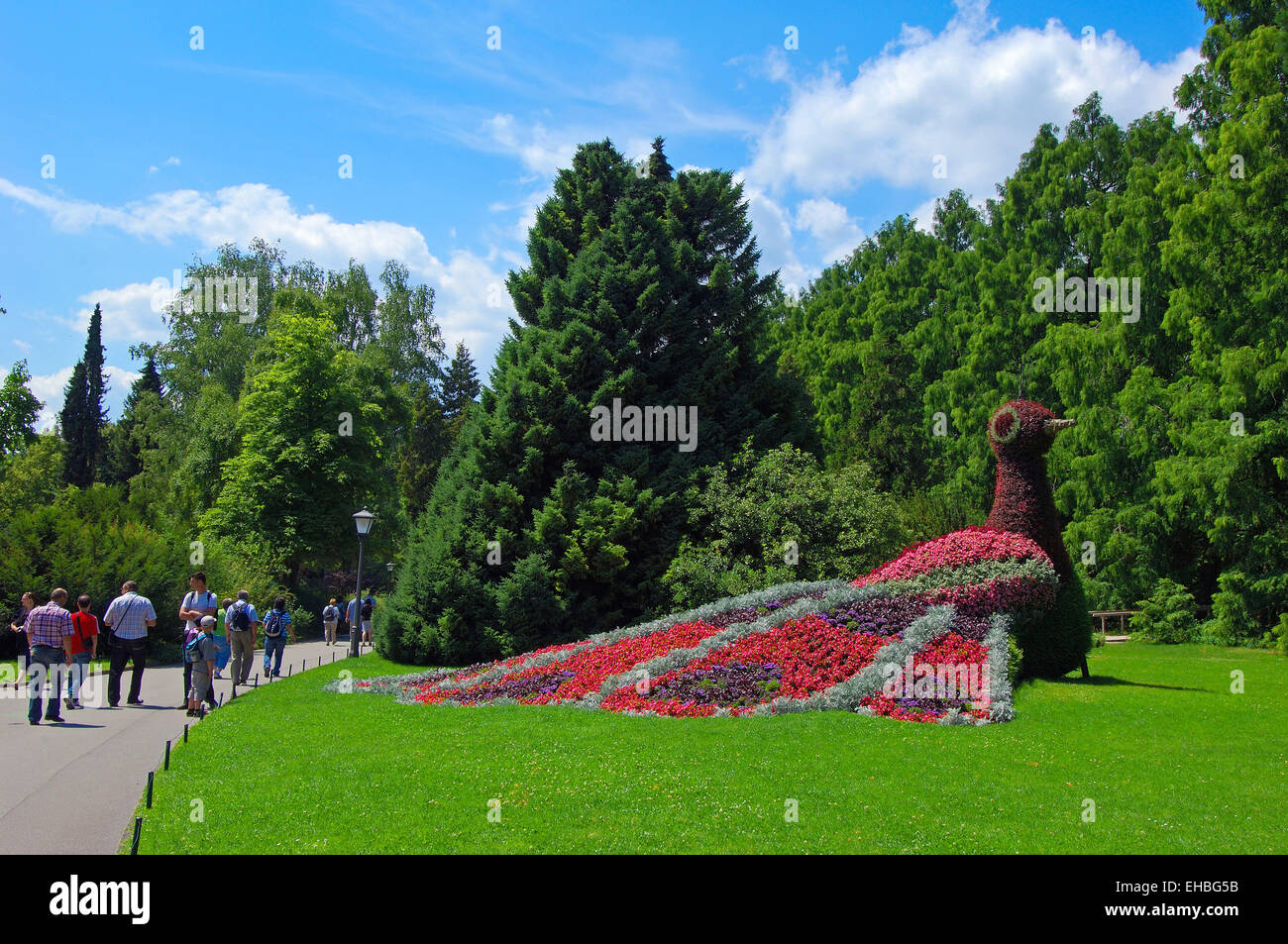 Mainau, Flower Island, Flowers sculpture, Baden-Wuerttemberg, Germany ...