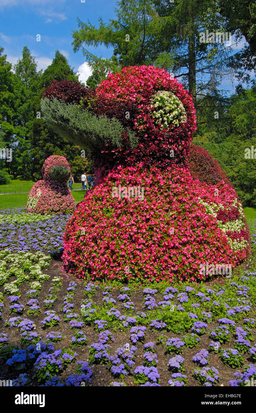 Mainau, Flower Island, Flowers sculpture, Baden-Wuerttemberg, Germany ...