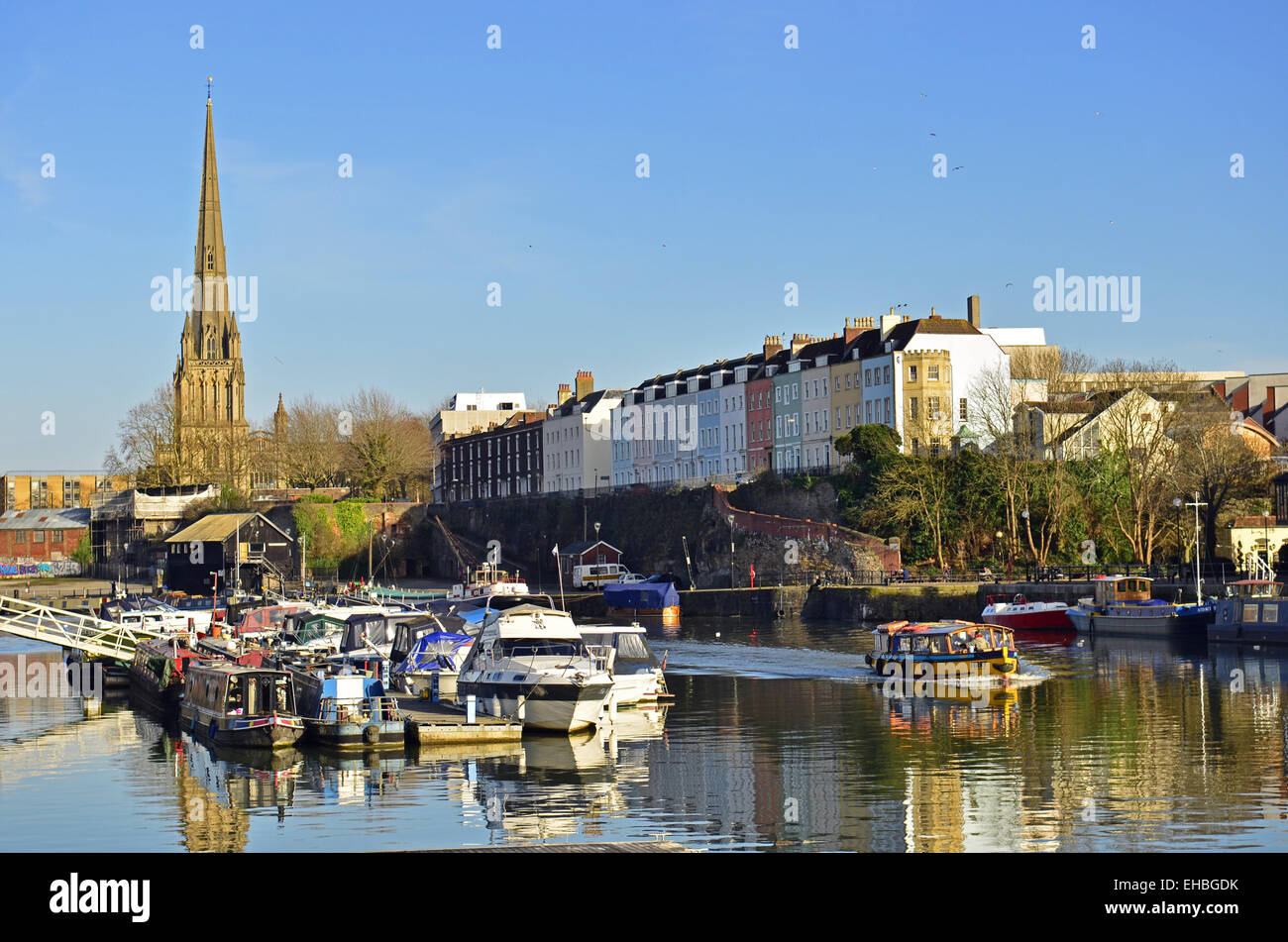 St Mary Redcliffe church Building in bristol England, seen from Prince ...